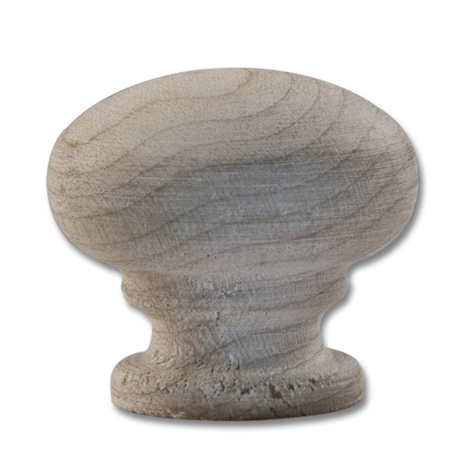 CSH Wood Unfinished 1-1/4" Round Knob | Wayfair